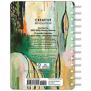Creative Revolution 2022 - 2023 Weekly Planner: On-the-Go 17-Month Calendar with Pocket (Aug 2022 - Dec 2023, 5" x 7" closed)