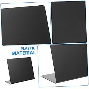 Ciieeo 1 Set Chalkboard memo Board Sign Desktop memo Board Chalk Board Sign Board Writing memo Board Standing Message Board Food Labels for Party Buffet Plastic Small Card erasable