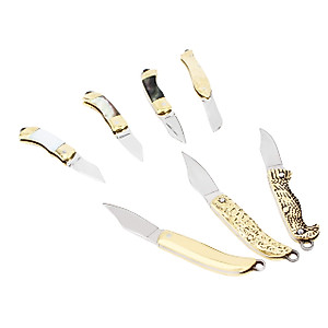 Miniature Gadgets Pocket Knife, Eastern Delights EDC Ultra Smallest Multifunction Cutting Blade Tool (Black Shell Handle)