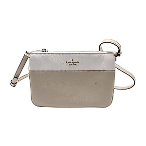 Kate Spade New York Leila Colorblock Triple Gusset Crossbody in Light Sand