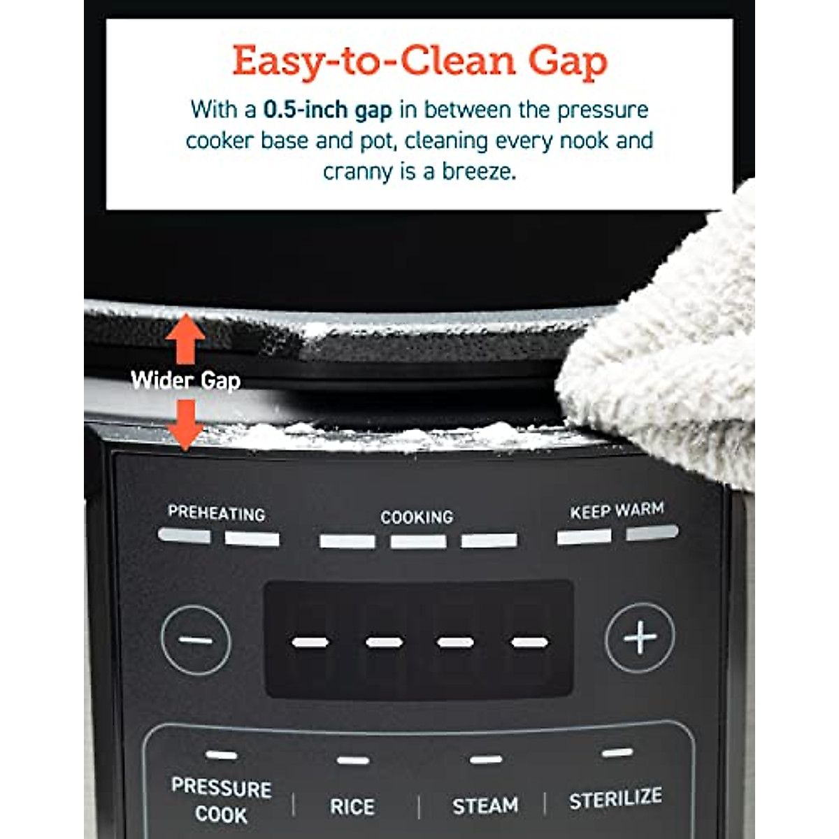 COSORI Electric Pressure Cooker, 9-in-1 Multi Cooker, 13 Presets, Rice Cooker, Slow Cooker, Sauté, Sous Vide, Sterilizer with Cookbook & Online Recipes, Dishwasher Safe, 1100W, Stainless Steel, 6QT