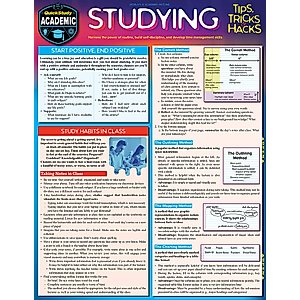 Studying Tips, Tricks & Hacks QuickStudy Laminated Reference Guide (QuickStudy Academic)