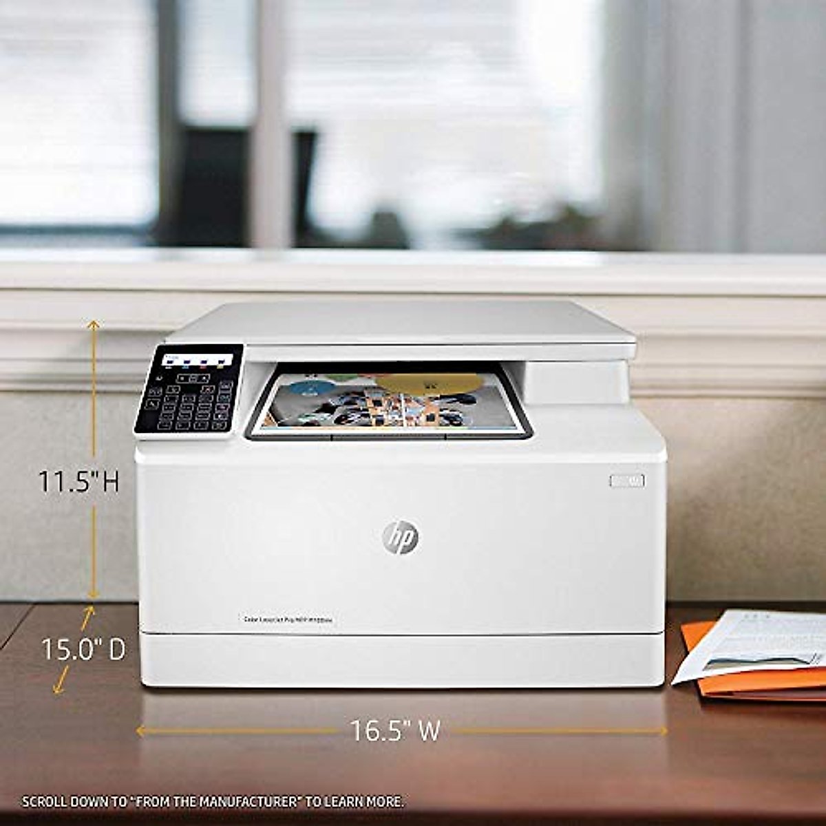 HP Color Laserjet Pro M180nw All-in-One Wireless Color Laser Printer, Mobile Printing & Built-in Ethernet, Works with Alexa (T6B74A)