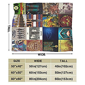 Shouou Rock Band Blanket Fleece Blanket Ultra Soft Warm Cozy Plush Bed Blanket Lightweight Sofa Throw Blanket in Winter 50"x40"