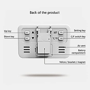CAZSTYK LCD Digital Hygrometer Indoor Room Temperature Humidity Meter