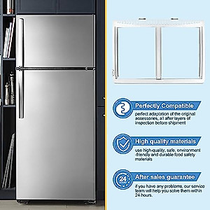 2023 UPGRADED 240364793 240364713, 240364724 Refrigerator Crisper Cover Compatible With frigidaire, kenmore Refrigerator OEM Quality, Replaces 240364763, 240364786, 1-Year Warranty