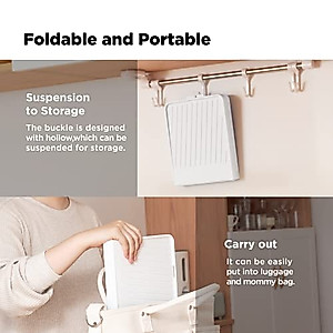 YOJAVU Baby Bottle Drying Rack, White