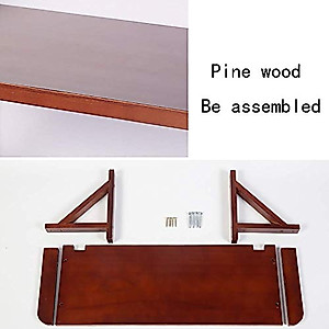 PIBM Stylish Simplicity Shelf Wall Mounted Floating Rack Shelves Separator Plate Solid Wood Tv Background Storage Side Fence Beautiful Durable Living Room,2 Colors,2 Sizes, Bbrown , 60x23x25cm