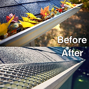 Floor Net Cover Gutter Guard Gutter Screens Plastic Mesh Tree Guards Leaf Guards for Gutters Leaf Filter Gutter Mesh Gutter Cover Plastic Netting Plastic Screen Gutter Leaf Guards