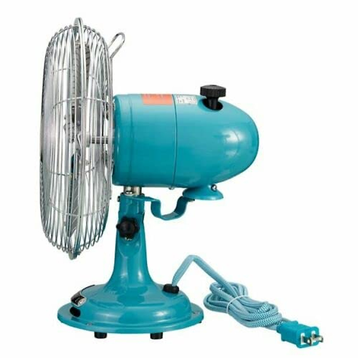 8'' Tabletop All Metal Retro Antique Style Fan Adjustable & Oscillating 3 Speeds Better Homes & Gardens, Aqua
