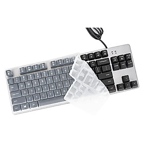 Dust-Proof Silicone Keyboard Skin Cover Compatible for Logitech G413 TKL SE Mechanical Gaming Keyboard (Clear)