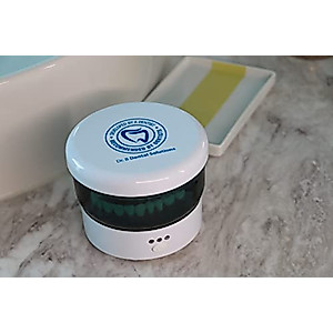 Dr. B Dental Solutions Ultrasonic Cleaner, High Frequency Wave Cleaning Machine for Dentures, Nightguards, Retainers, Aligners, and Sleep Apnea Devices