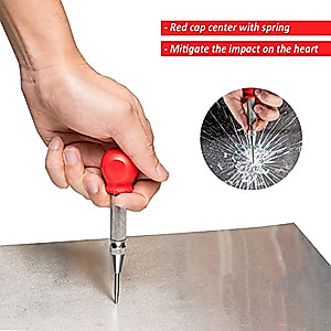 Carpenter Pencils, Construction Pencils with Pencil Sharpeners Center Punch Mechanical Carpenters Pencil Woodworking Scribing Tools Set for Carpentry Welders, 5pcs