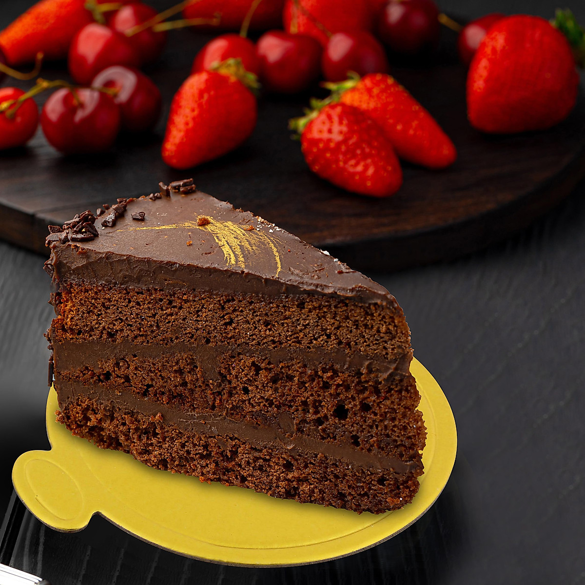 Spec101 Mini Round Cake Boards Bulk 100pk - 3.5 Inch Cake Drum Round Gold Cardboard Base Plates for Individual Serving