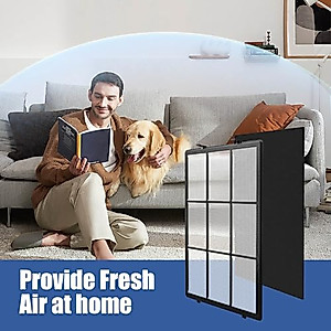 SAKEGDY 115115 HEPA Replacement Filter A Compatible with Winix PlasmaWave C535 5300 5300-2 6300 6300-2 P300 AM90 9000 5000 5000B C909 9800 A-Purifier, 2 Washable PreFilter+4 HEPA+8 Carbon Filter