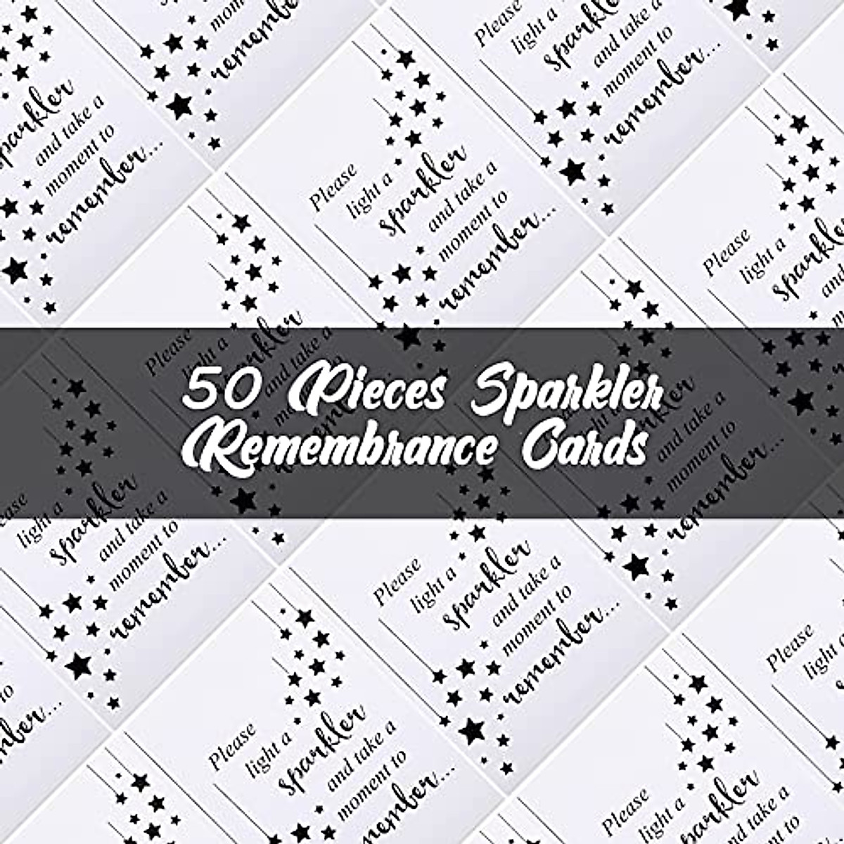 50 Pieces Life Memorial Cards Memory Cards Celebration Memorial Funeral Cards Double-Sided Decoration Card for Birthday, Anniversary, Funeral, Celebration of Life, 5.7 x 3.9 Inch, Cards Only (White)