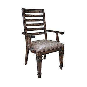 Coaster Furniture Delphine Ladder Back (Set of 2) Arm Chair Brown Vintage Dark Pine 192743
