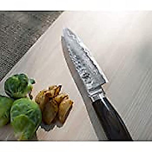 Shun Cutlery Premier 5-Piece Starter Block Set, Kitchen Knife, Knife Block Set, Includes 8” Chef's Knife, 4” Paring Knife, 5.6” Utility Knife, & Honing Steel, Handcrafted Japanese Kitchen Knives