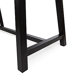 GDFStudio Outdoor Acacia Wood Dining Table, Sandblasted Light Gray