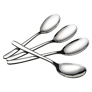 Yarebest 4-piece Large Buffet Serving Spoon Stainless Steel, 9.44 Inch