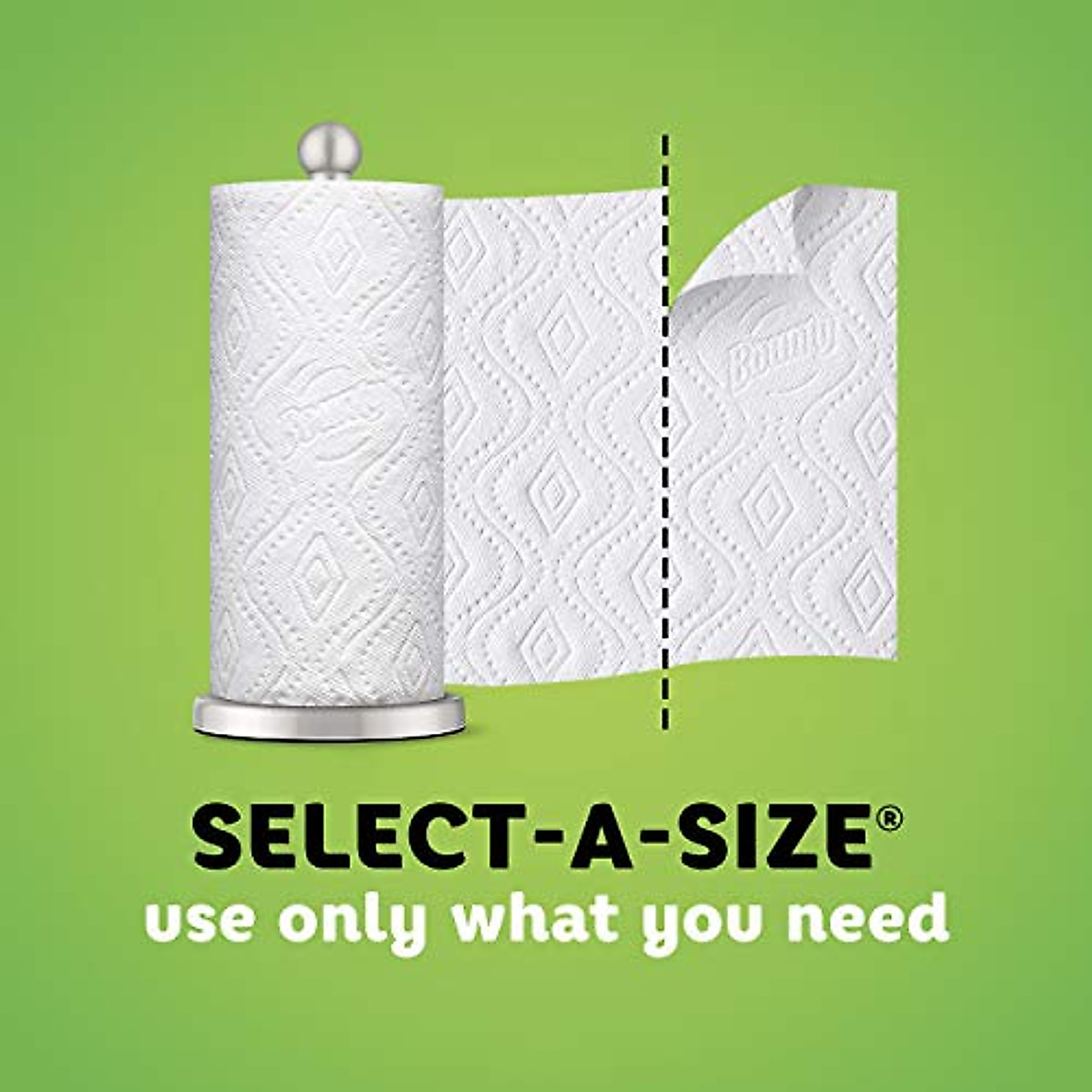 Bounty Select-A-Size Paper Towels, White, 6 Double Rolls = 12 Regular Rolls