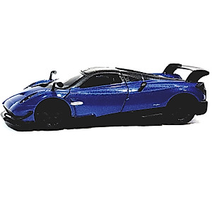 KiNSMART 2016 Pagani Huayra BC Blue 5" 1:38 Scale Die Cast Metal Model Toy Car w/Pullback Action