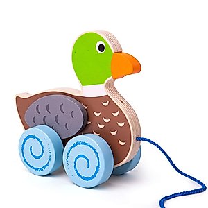 Bigjigs Toys Wooden Duck Pull Along Toy