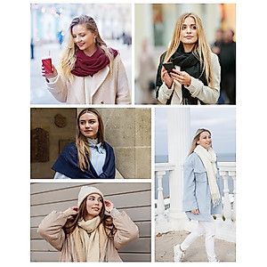 Premillow Scarfs for Women, Women's Scarves & Wraps, Classic Pashmina Shawls and Wraps, Cashmere Feel Scarfs for Women, Long Blanket Scarf