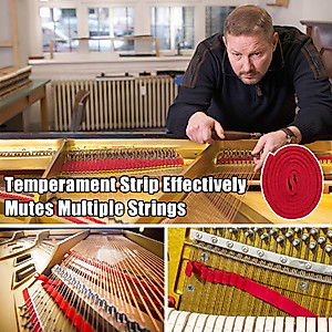 Professional Piano Tuning Kit, Piano Tuner Hammer Mute Kit Tools, Piano Tuning Lever Tools with Case, 6 Pcs…