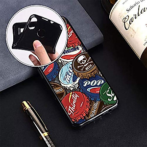 HHUAN Case for Tecno Spark 7T (6.52"), with 2 Tempered Glass Screen Protector. Ultra-Thin Black Soft Silicone Anti-Drop Phone Cover, TPU Bumper Shell for Tecno Spark 7T - WMA25