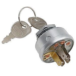 Tractor Ignition Switch Replacement for K1122-62110 AM119111 Compatible with John Deere STX38 STX46 Scotts Sabre S 1642 1742 2046 1438 16/46 Kubota T1460 T1570 T1670 T1760S T1870S