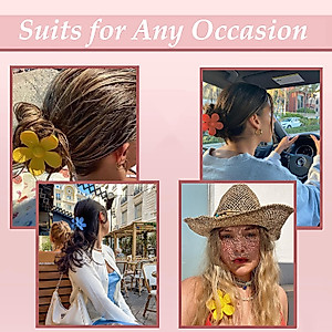 Flower Hair Clips for Women - 9 PCS Matte Claw Clips With Strong Hold for Thick and Thin Hair - Non Slip, 9 Styles