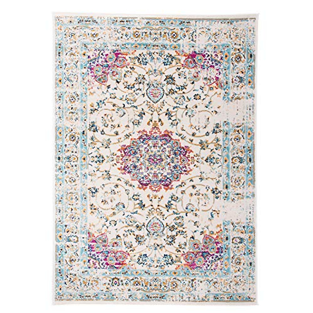 Rugshop Traditional Persian Area Rug 5' x 7' Pink