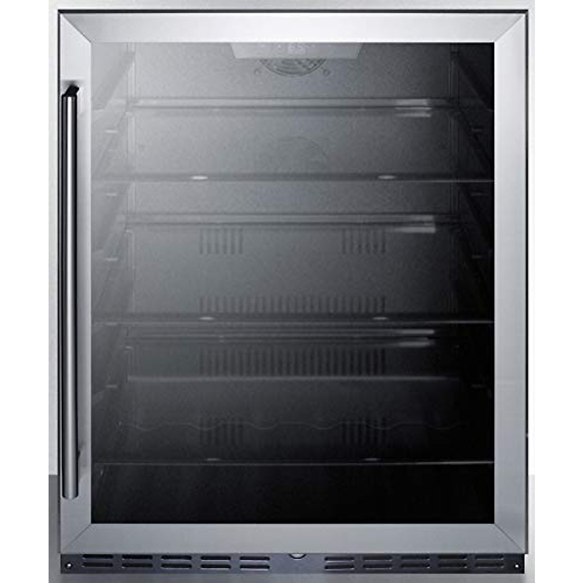 Summit AL57GCSS 24" ADA Compliant Commercial Compact Refrigerator with 5 cu. ft. Capacity Door Lock Frost Free Operation Door and Temperature Alarm in Stainless Steel