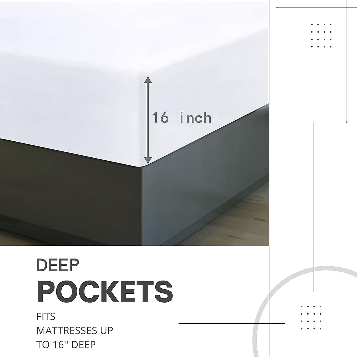 zcwl Christmas Sheets Full Size, Reindeer Bed Sheet Set, Super Soft Microfiber Patterned Bedding Sheet Sets 4 Piece, 16 Inch Deep Pocket Fitted Sheet & Flat Sheet & 2 Pillowcase