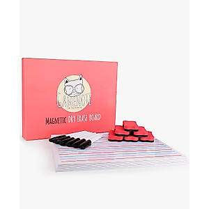 Gamenote Magnetic Small White Board Set - Double Sided Magnet Dry Erase Ruled Lap Boards 9x12 Lined Whiteboard for Kids Student Learning (6)