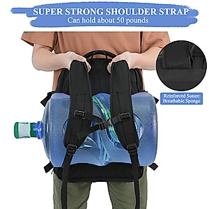 Sinaliy Personal Item Backpack, 40L Large Travel Backpack for Women Men, Waterproof Carry on Backpack for College, Business, Work