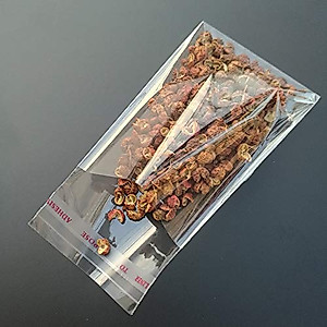 200 Pcs 2x3 Clear Resealable Cello/Cellophane Bags Self Adhesive Sealing, Good for Bakery Candy Jewelry Earrings Cookies Prints Card