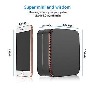 KAMRUI AK1 Mini PC Windows 10 Pro, 4K Mini Computer Intel Celeron J3455 Processor(up to 2.3GHz) Micro Desktop PC, 4GB DDR3/64GB eMMC, 2.4G+5G Dual WiFi, Gigabit Ethernet, BT 4.2