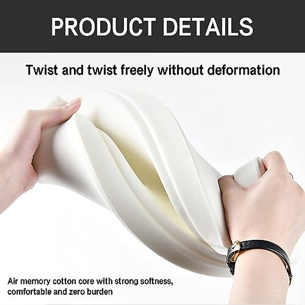 GKmow 1 PC Car Center Console Box Booster Pad, 12.99" x 8.26" x 1.96" Slow Rebound Memory Foam Leather Center Console Armrest Pad, Relieve Arm Fatigue, Suitable for Most Models (Black)