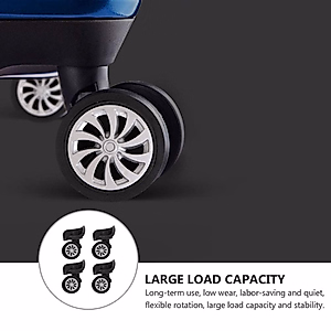 BESPORTBLE Furniture Wheels Luggage Universal Wheel, Suitcase Wheels Spare Wheels Swivel Wheel Suitcase Replacement Swivel Wheel Trolley Case Caster Luggage Accessories 4Pcs Luggage Wheels