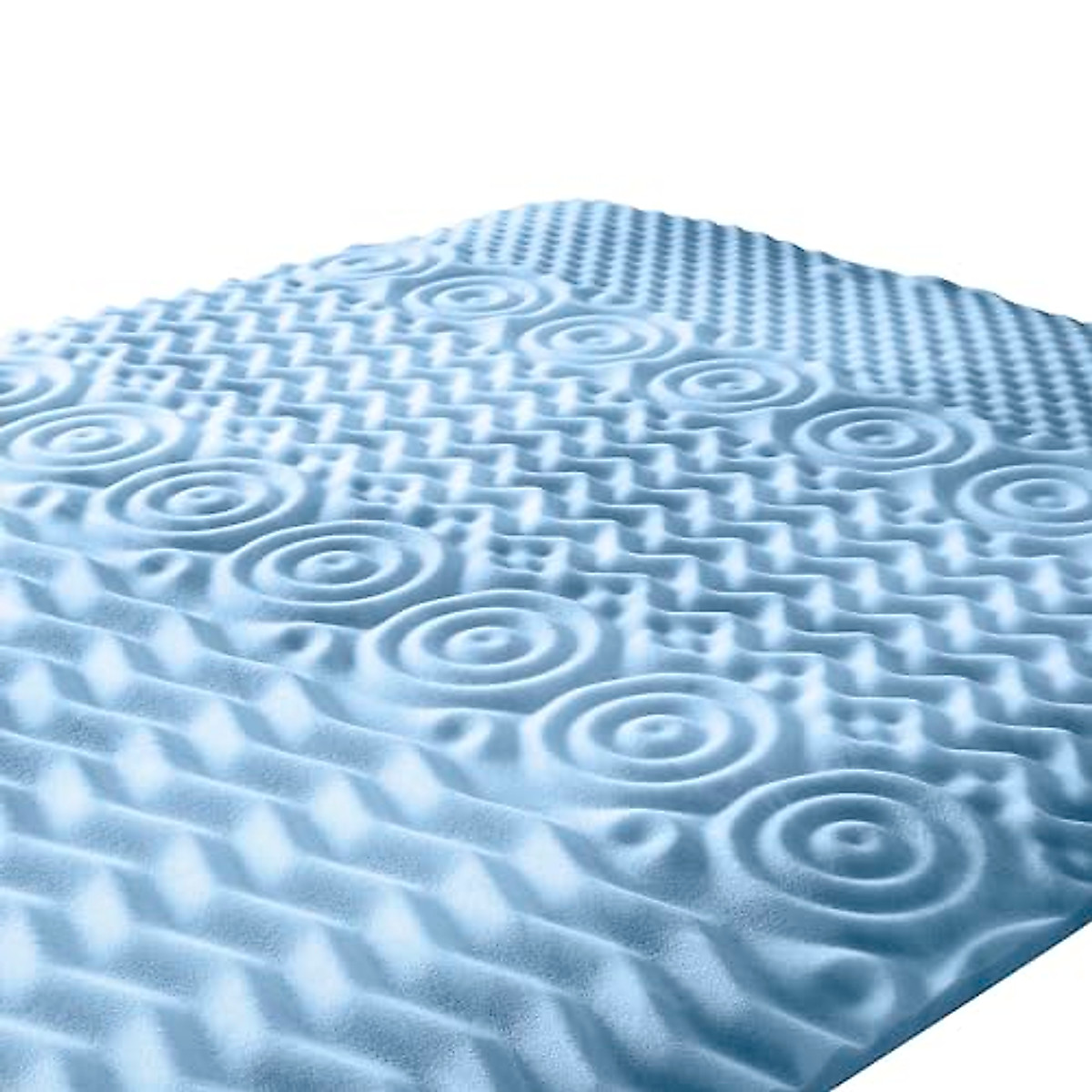 Serta Comfort Zone Cooling Memory Foam Mattress Topper, 1.5 Inch, Queen