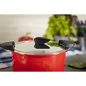KUHN RIKON Hotpan Serving Casserole Pot, 2 Litre/18 cm, Red