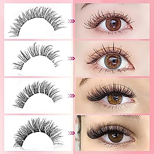 DIY Lash Extension Kit, 384pcs Lash Clusters Kit DIY Eyelashes Kit with Lashes Bond and Seal, Lash Kit for Lash Extension Beginners Self Application at Home Cluster Lash Book (4 Styles Mixed)