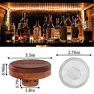 Tipsyoo Cocktail Smoker Kit with Torch Drink Smoker Old Fashioned Smoker Kit for Whiskey Bourbon Wine 4 Flavors Wood Chips Cherry Pecan Apple Oak Glass Infuser Kit Household Party Gifts for Men (No Butane)