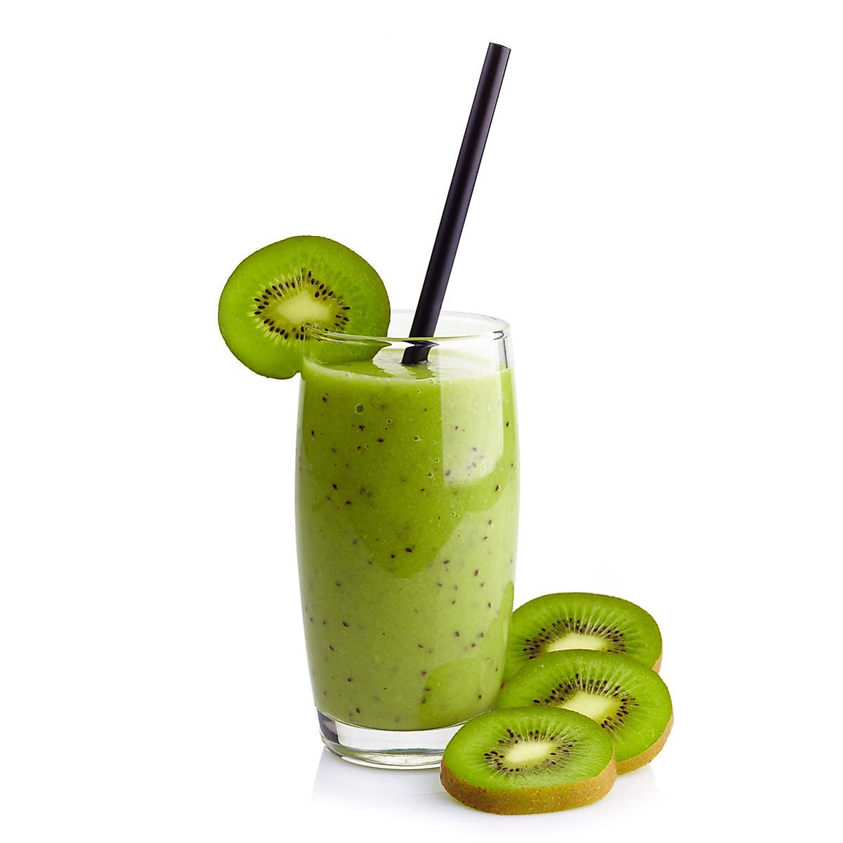 200 Count 100% Individually Wrapped Compostable PLA Straws-KTOB Biodegradable Black Disposable Drinking Straws-Eco Friendly Plant-Based Plastic Coffee Straws Sustainable