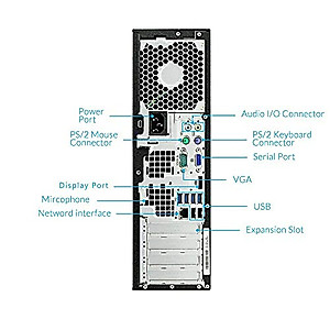 HP Compaq 6300 Pro Desktop PC - Intel Core i5-3470 3.2GHz 8GB 500GB DVDRW Windows 10 Pro (Renewed)