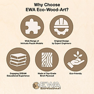 3D Puzzles for Adults - DIY Belaz 75600 Dump Truck 3D Wooden Puzzle with Wind Up Mechanism Piston Engine for 15 yrs Above & Adults - Model Building Kits by Eco Wood Art 307 Pcs