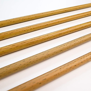 340 Spine 29 Inch Pure Carbon Arrow Shafts with Aluminum Inserts ID 6.2mm Plastic Knocks Wooden Pattern Shafts for Hunting Shooting (12 Pack)