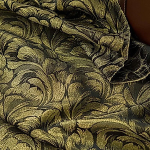 XMTXZYM 2 Meter Retro Pattern Jacquard Brocade Fabric Party Dress Home Curtain Decorative Sewing Fabric